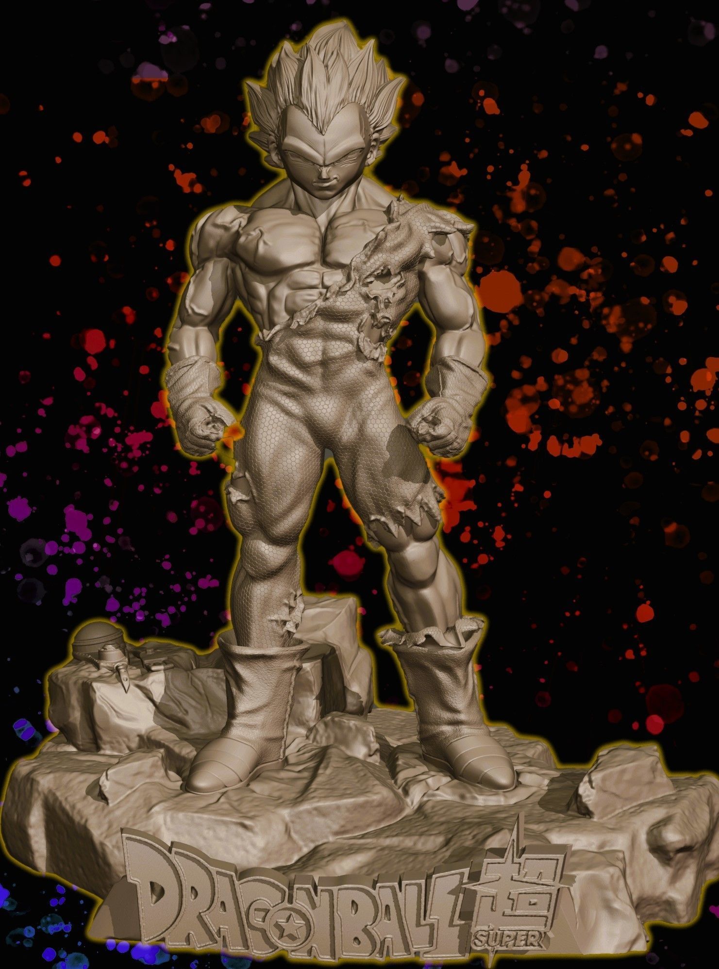 VEGETA ULTRA EGO 3D model 3D printable | CGTrader