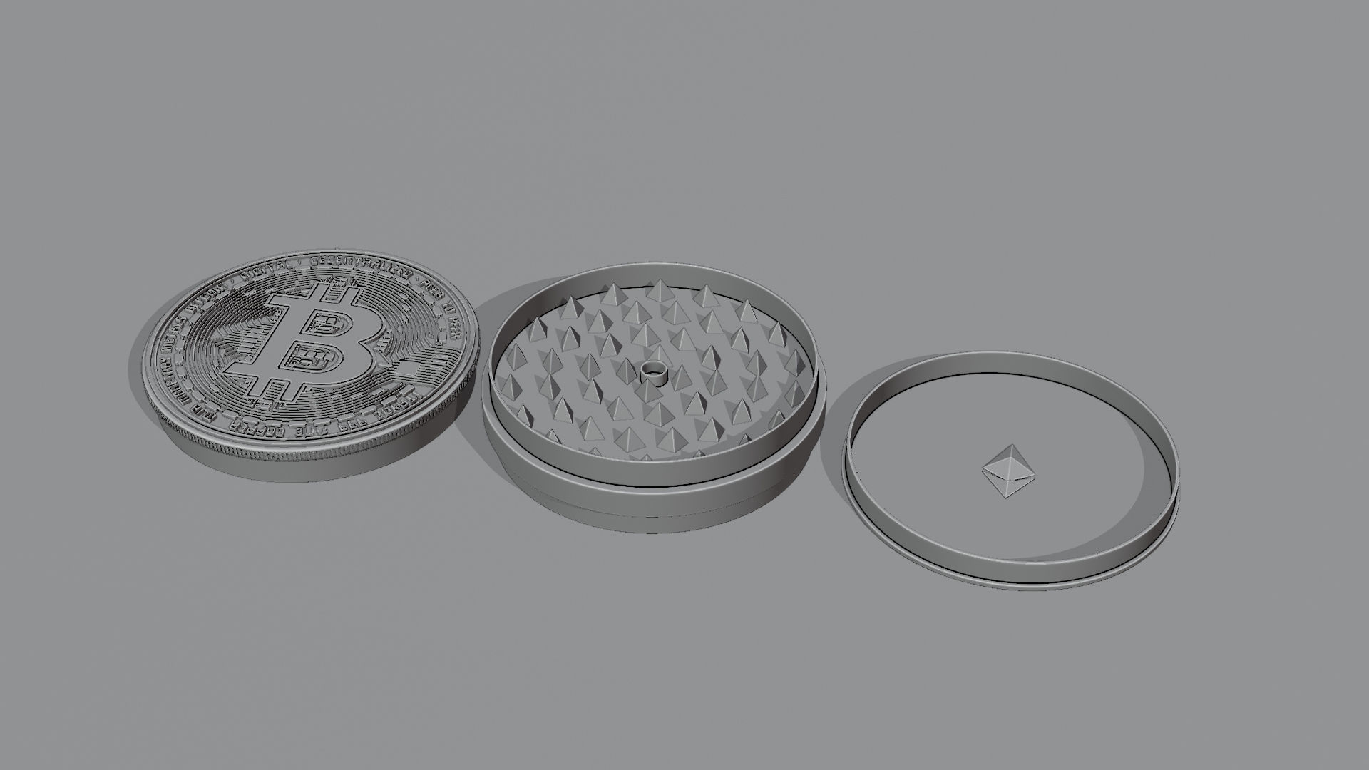 Grinder bitcoin 3D model | CGTrader