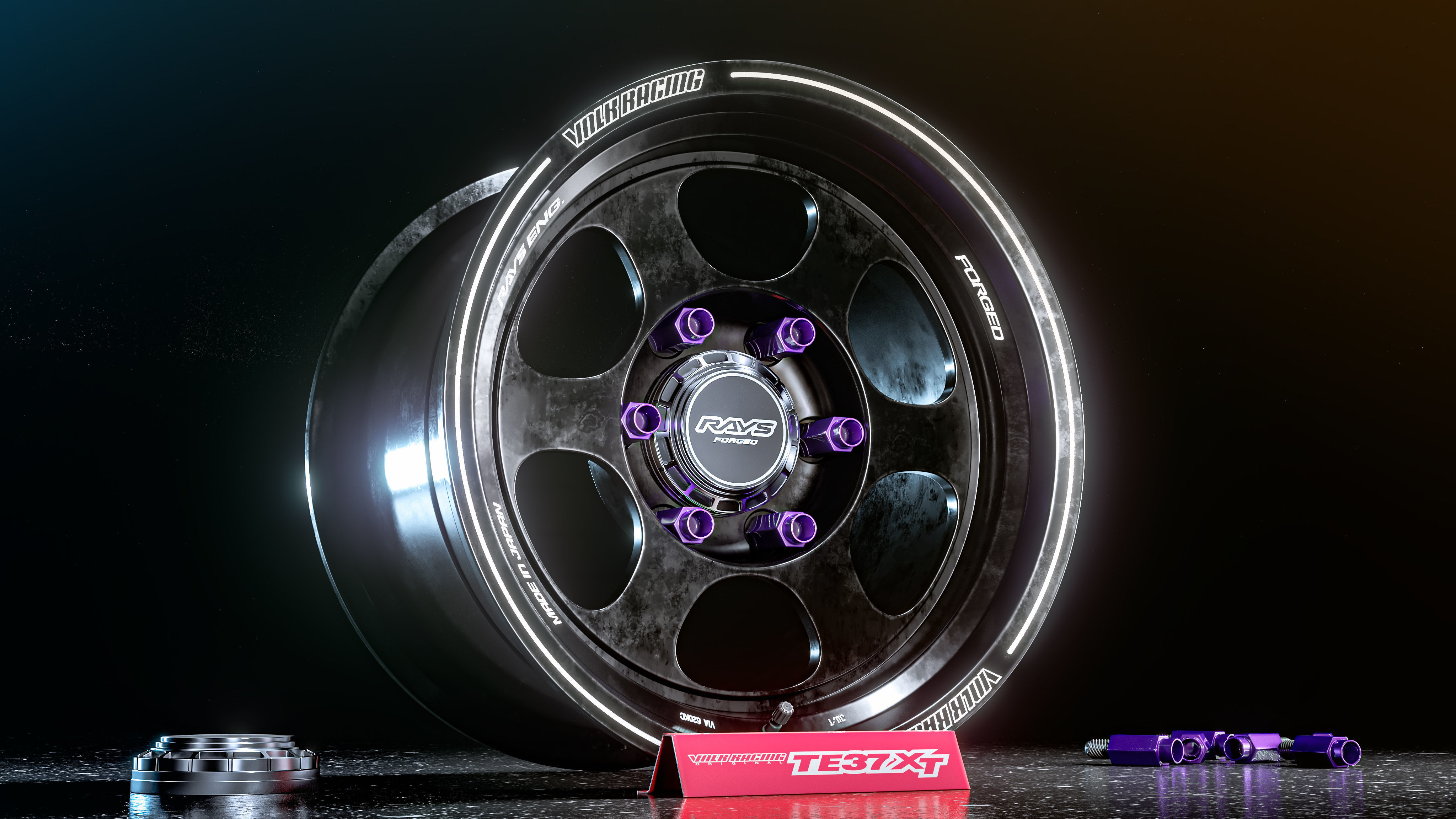 Rays Volk Wheels TE37XT 3D model | CGTrader