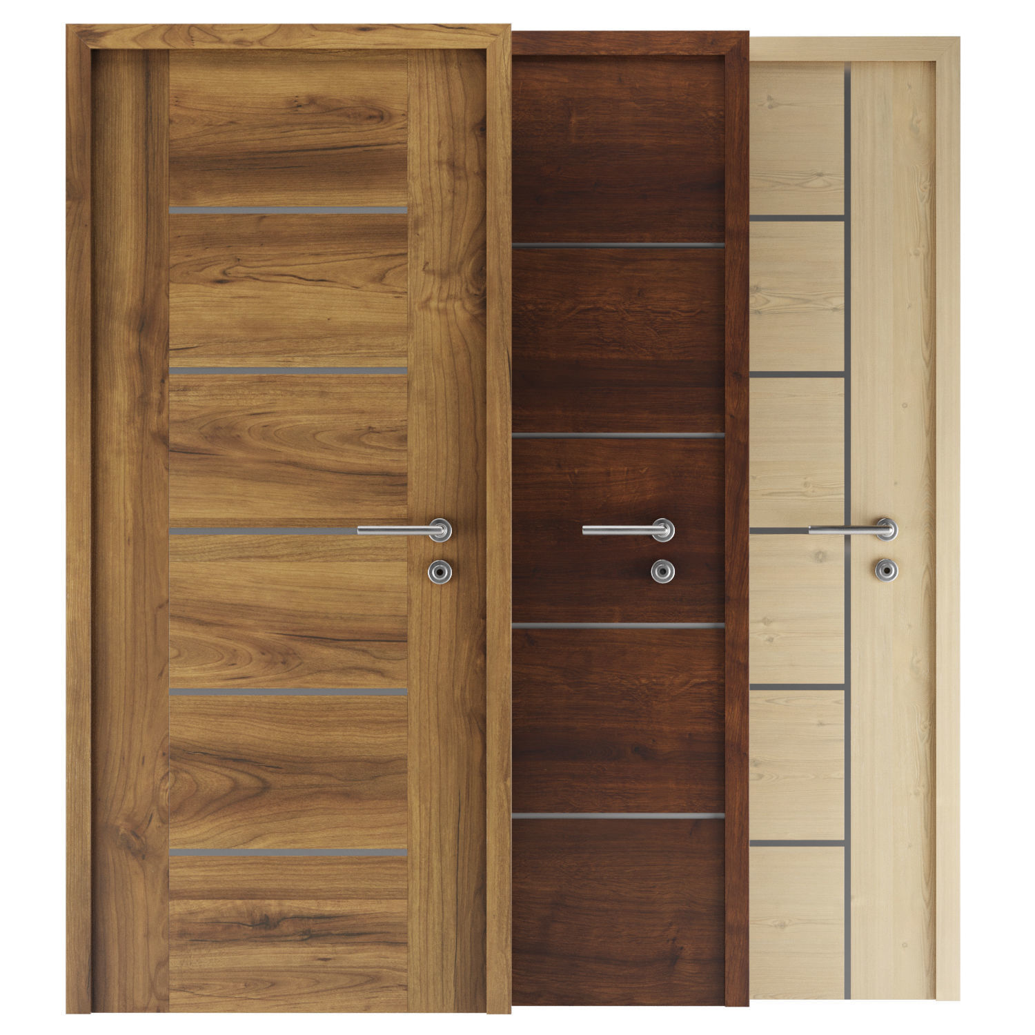 3D model Modern Door Set 01 VR / AR / low-poly | CGTrader