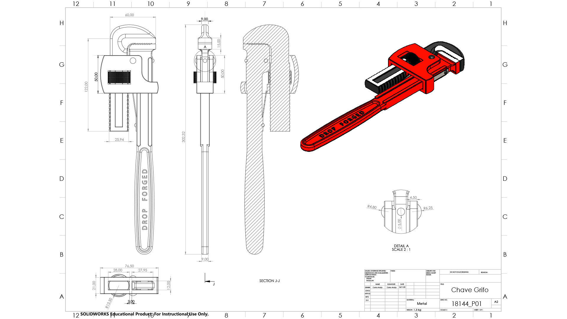 Pipe Key 3D model 3D printable | CGTrader