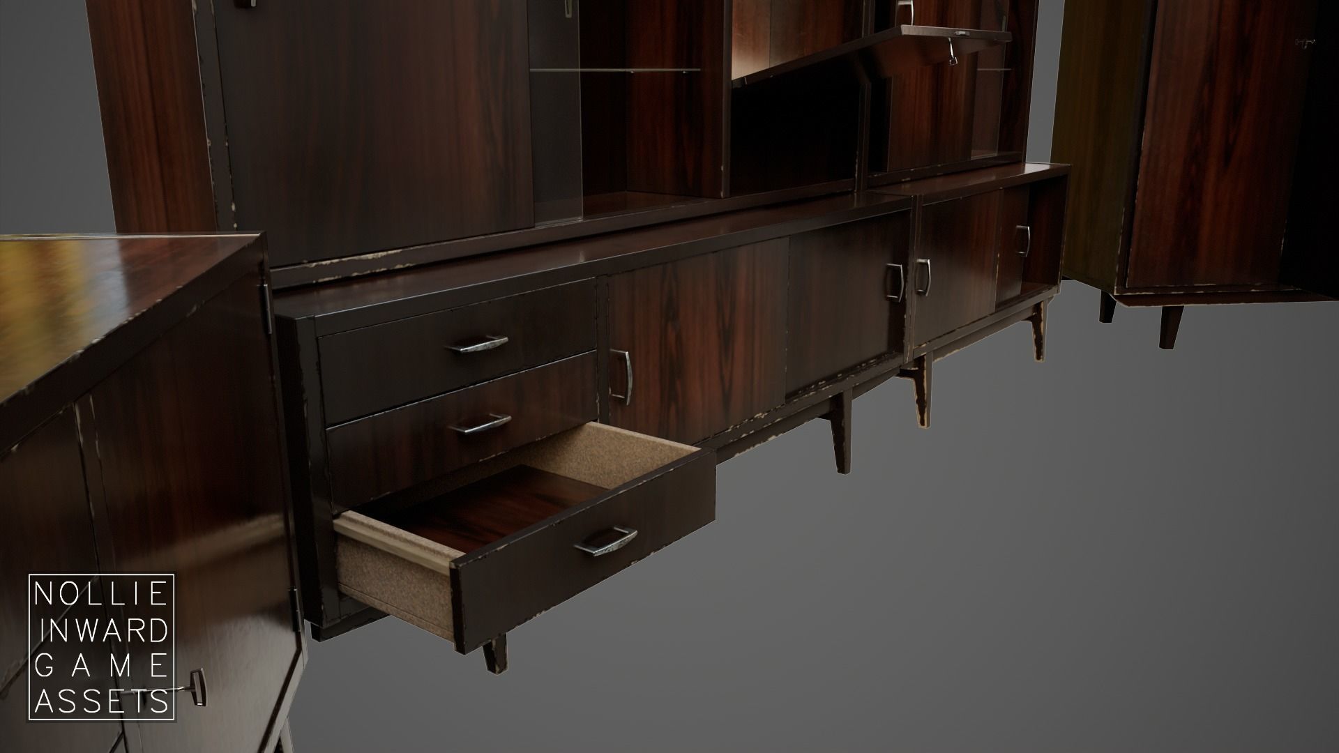 Soviet Furniture Vol1 - Dark Variants 3D Model Collection | CGTrader