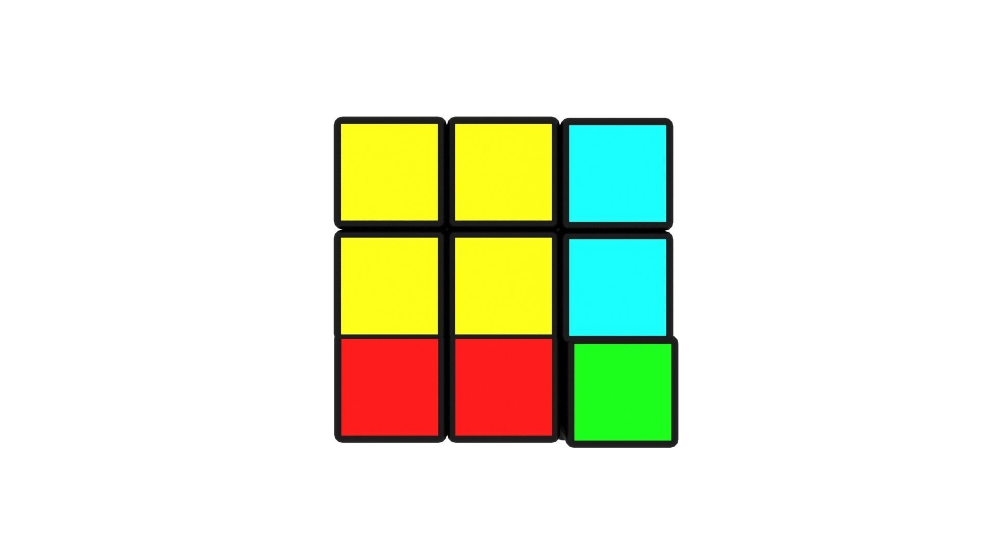 Rubiks Cube With Solving Animation 3D model animated | CGTrader