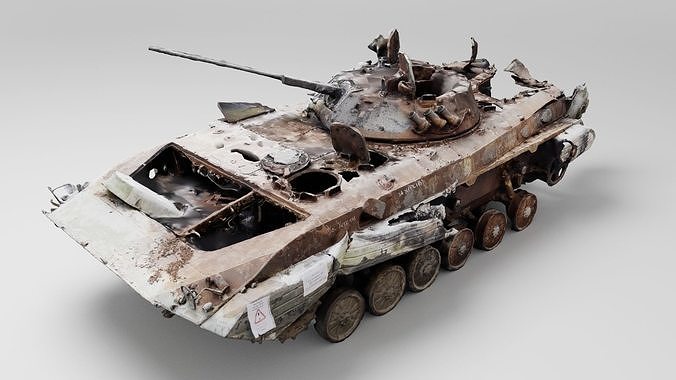 russian BMP-2 IFV destroyed by Ukrainian army 3D model | CGTrader
