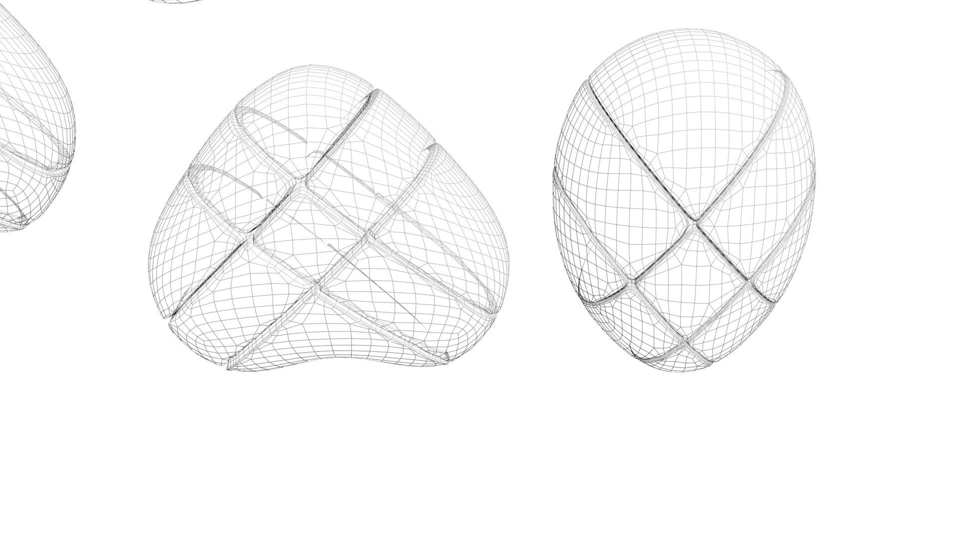 Heart Cubes and Morph Eggs Set 3D model | CGTrader