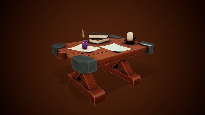 3D model Stylized Table - Tutorial Included VR / AR / low-poly | CGTrader