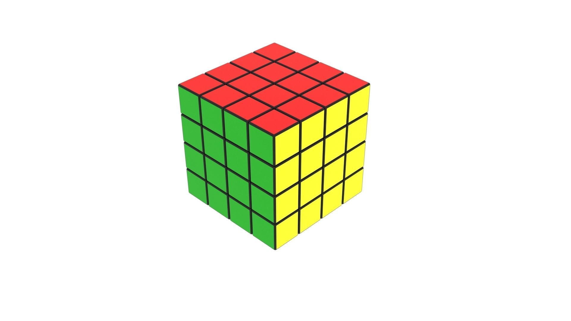 Rubiks Cube 4x4x4 3d Model Cgtrader