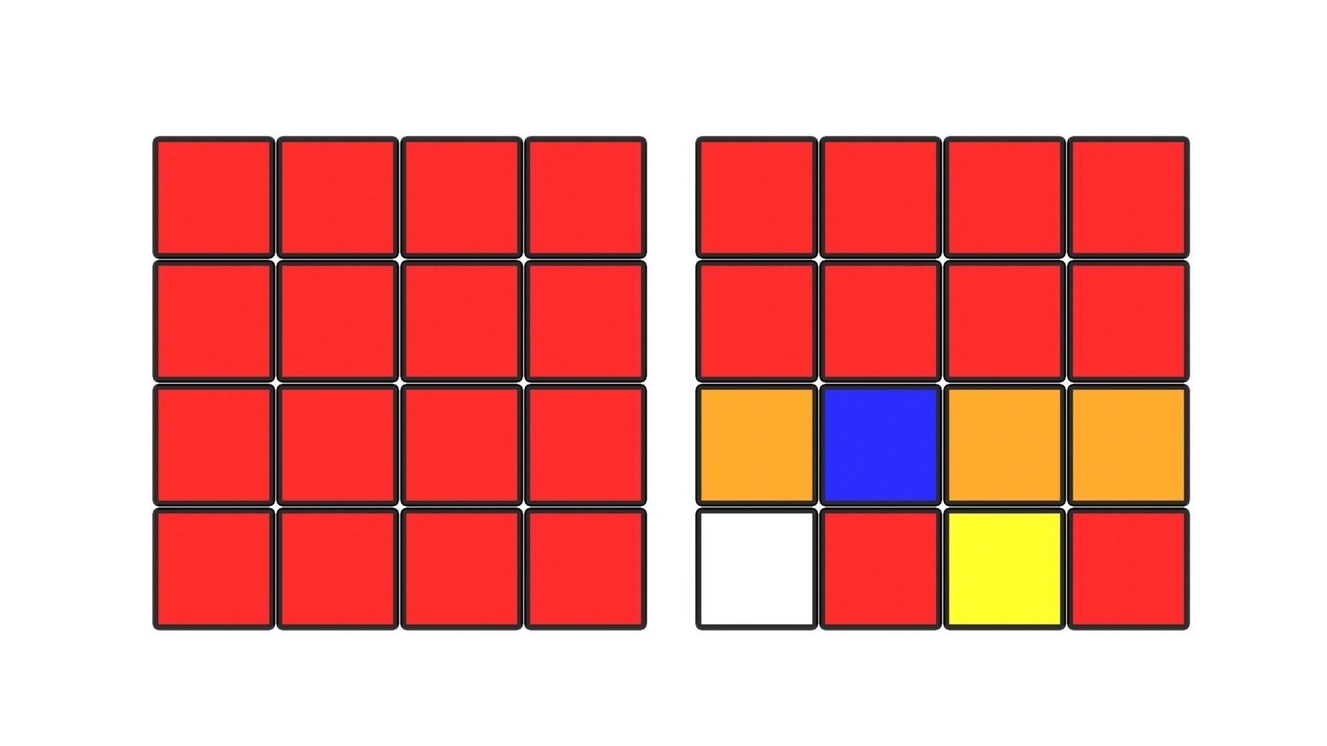 Rubiks Cube 4x4x4 3d Model Cgtrader