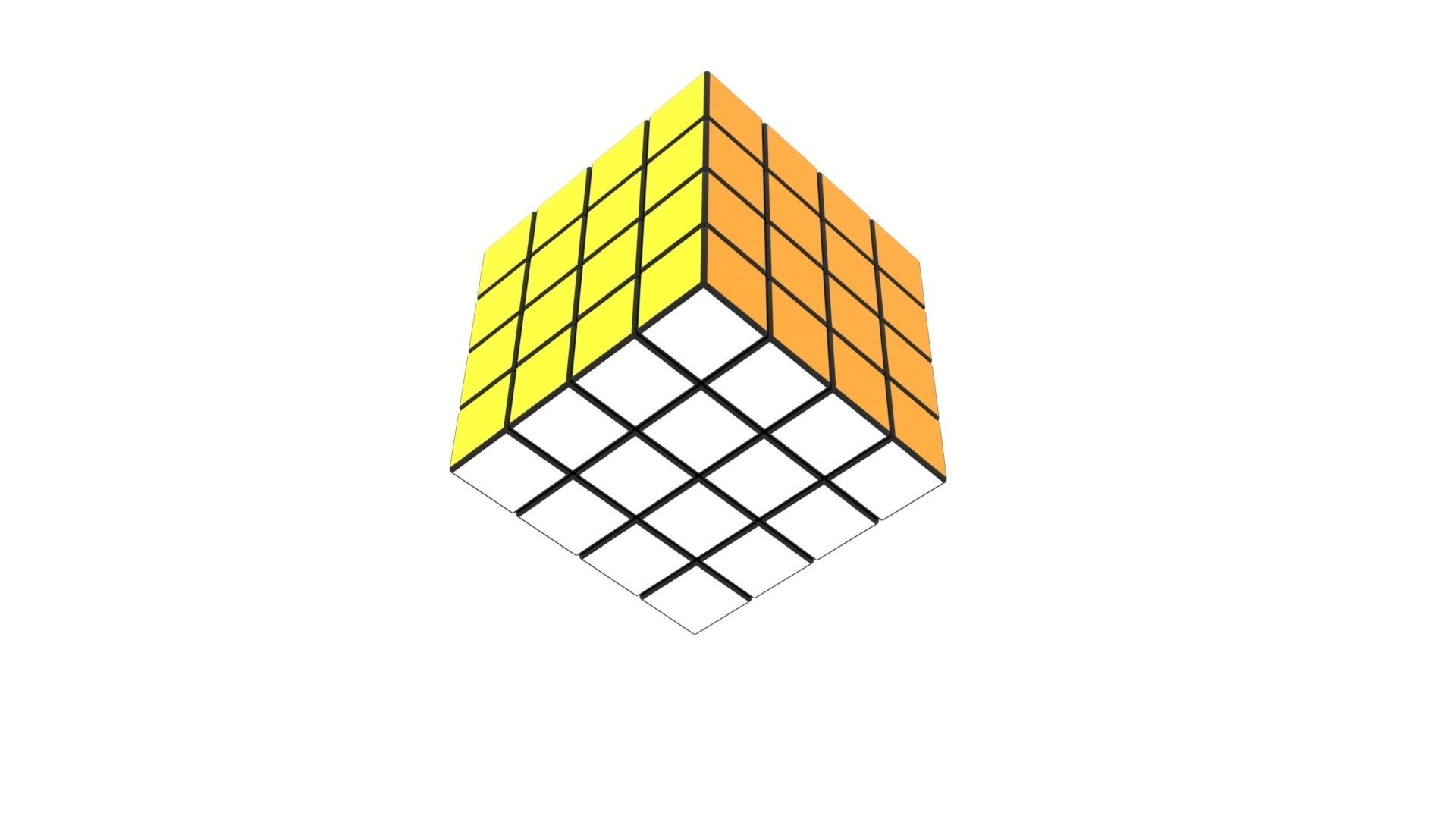 Rubiks Cube 4x4x4 3d Model Cgtrader