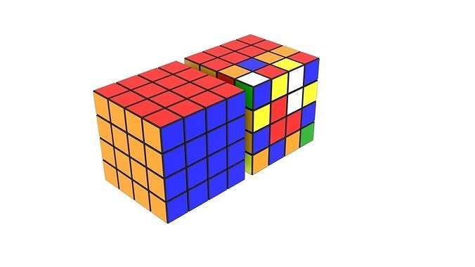 Rubiks Cube 4x4x4 3d Model Cgtrader