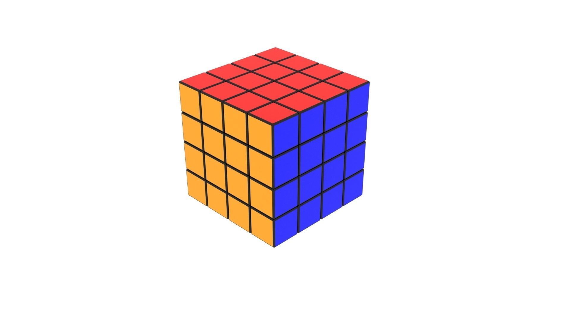 Rubiks Cube 4x4x4 3d Model Cgtrader