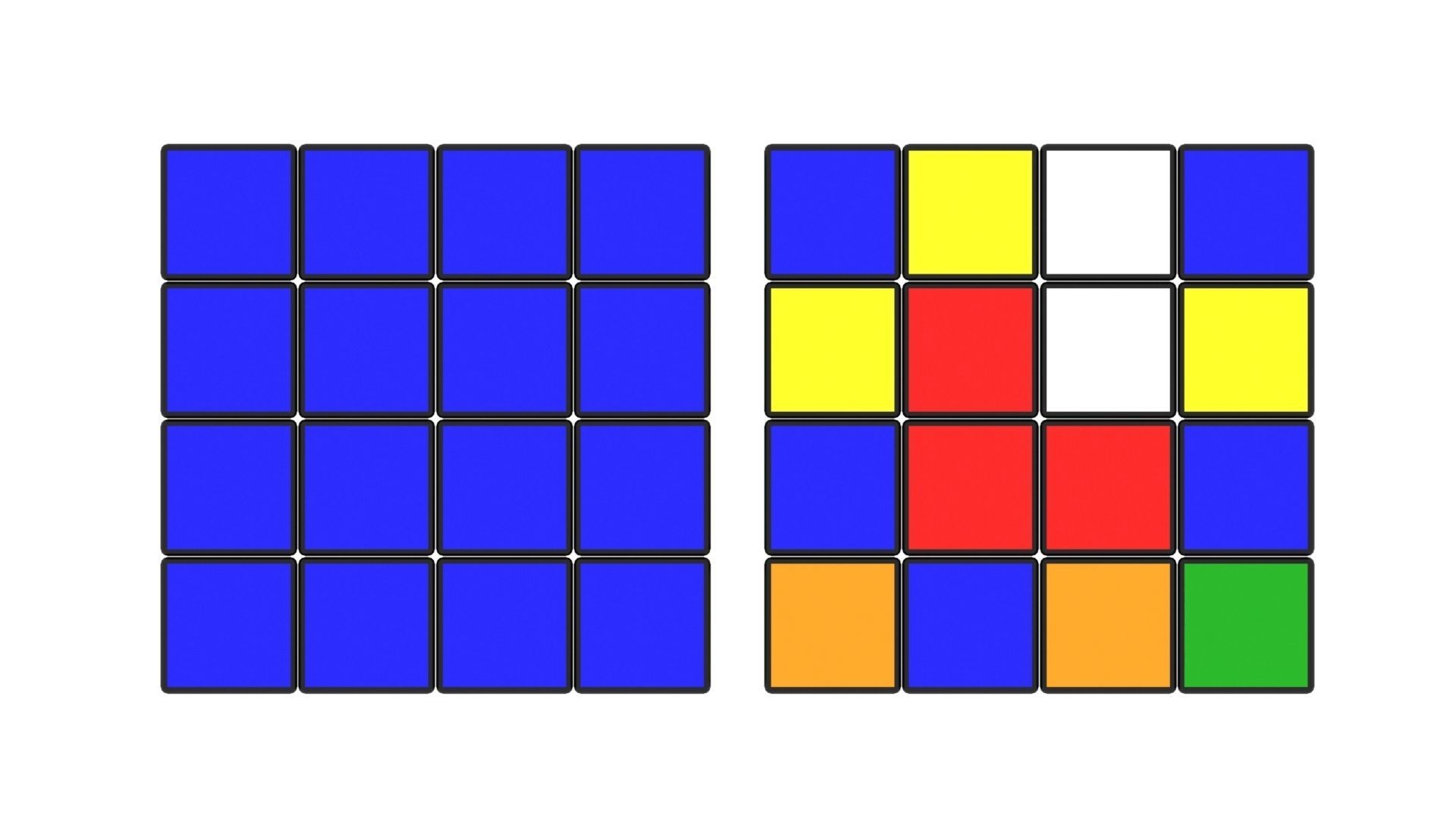 Rubiks Cube 4x4x4 3d Model Cgtrader