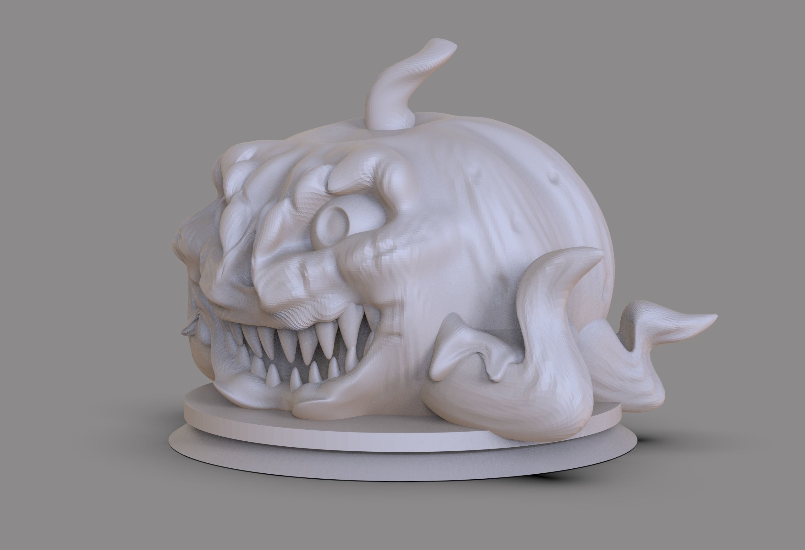 Halloween Pumpkin 3D model 3D printable | CGTrader
