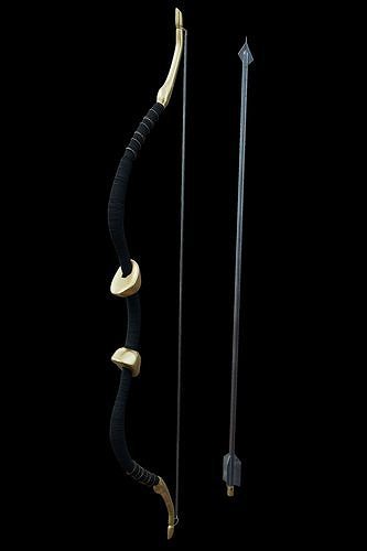 3D model Bow And Arrow VR / AR / low-poly | CGTrader