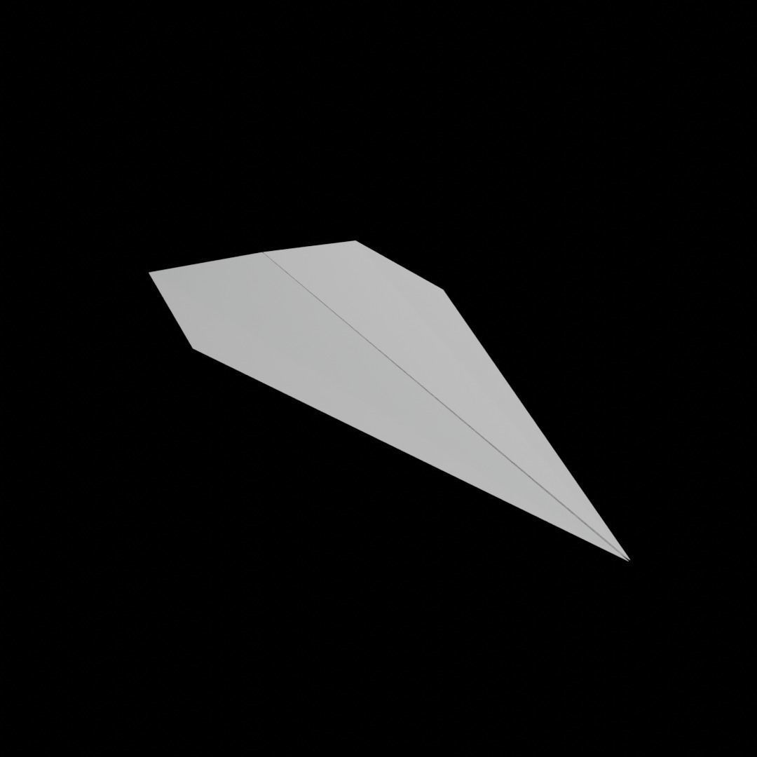 Low-poly scale paper plane free VR / AR / low-poly 3D model | CGTrader