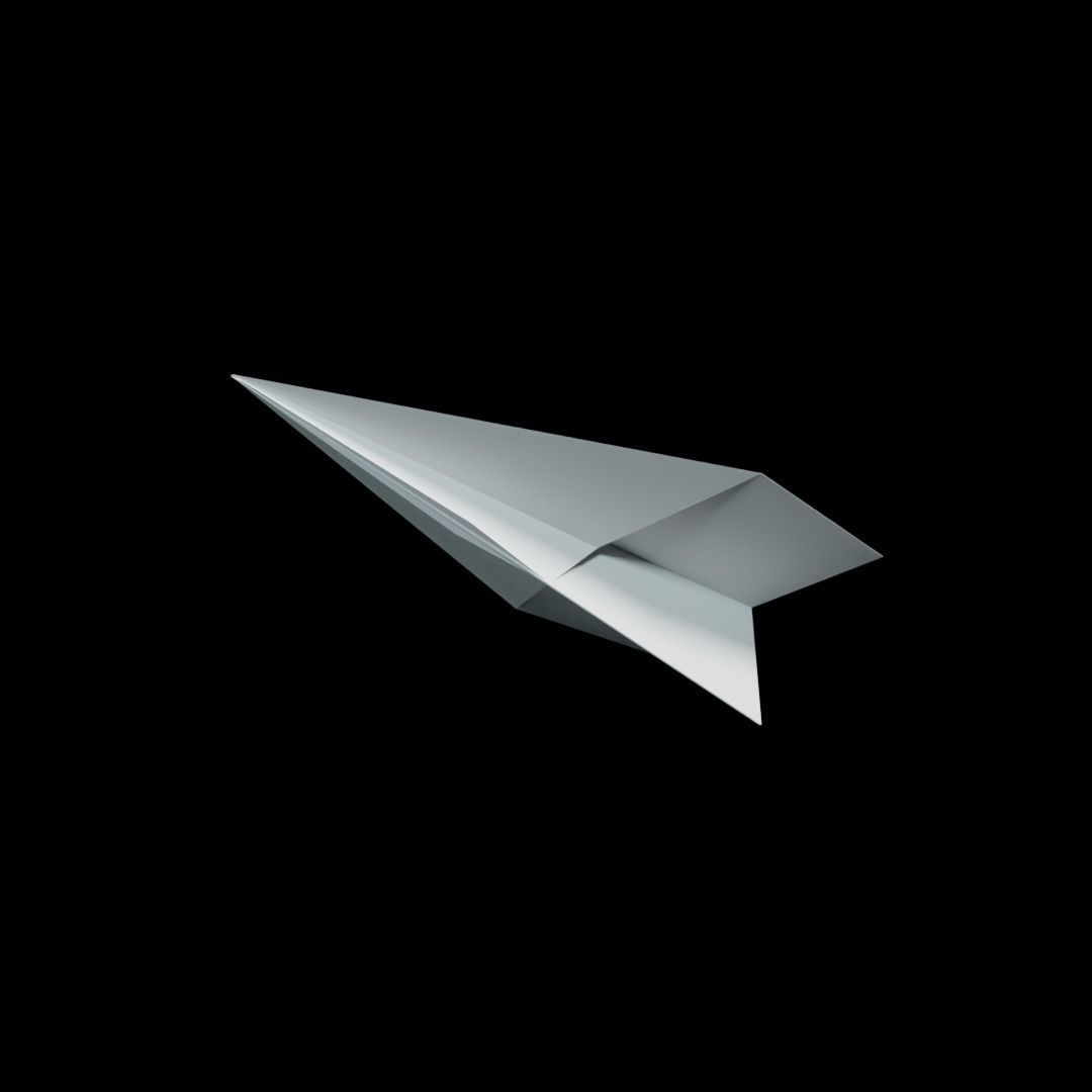 Low-poly scale paper plane free VR / AR / low-poly 3D model | CGTrader