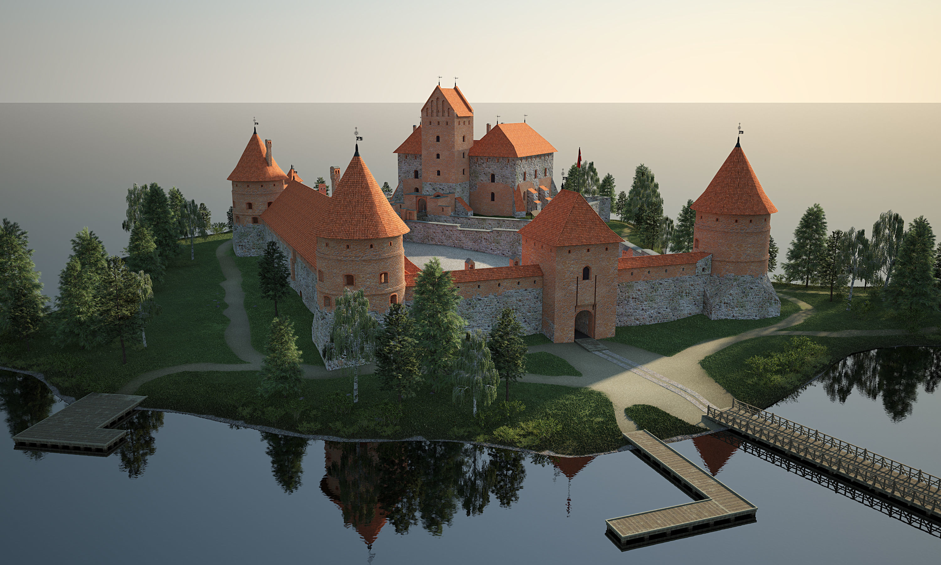 Trakai Island Castle 3D model | CGTrader