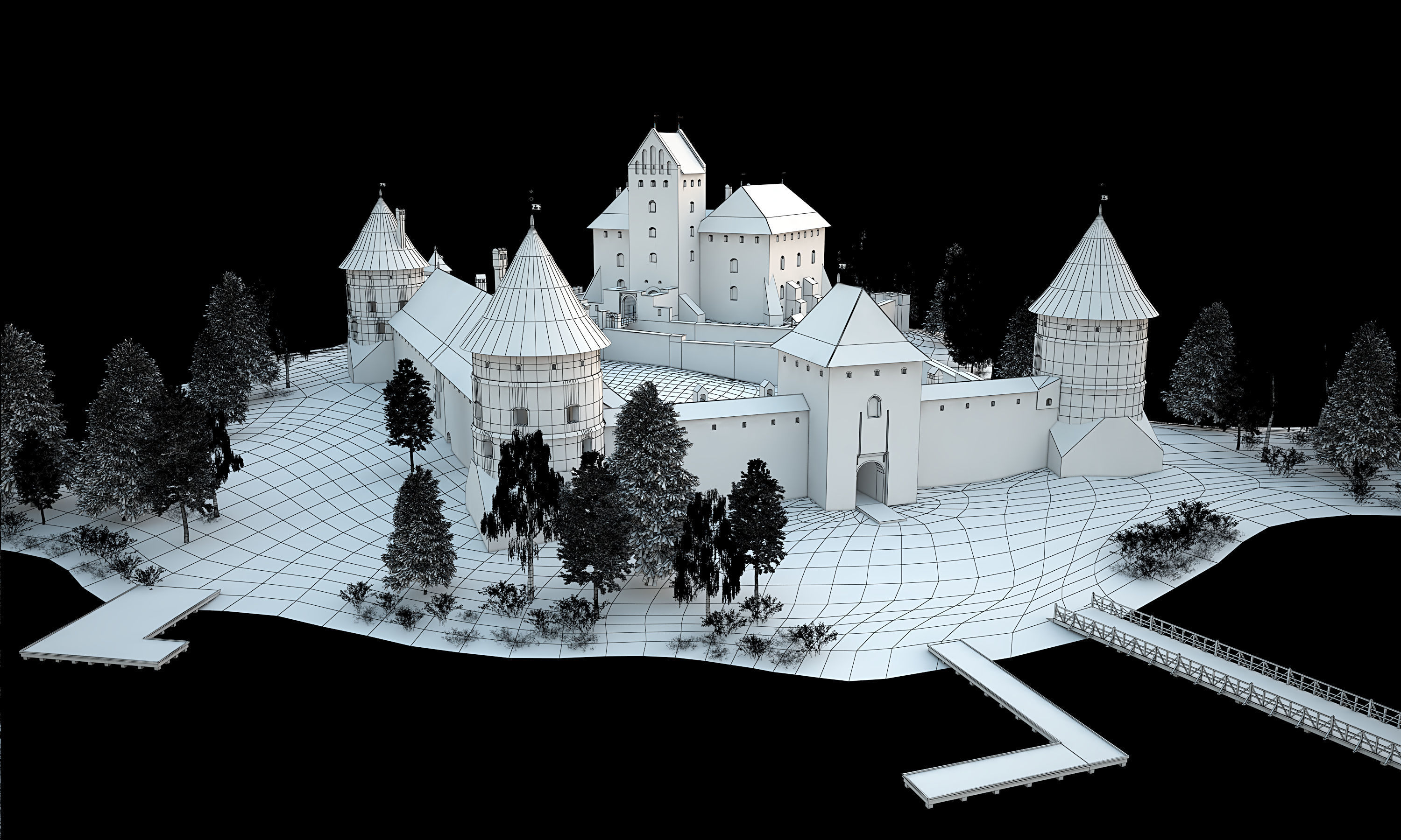 Trakai Island Castle 3D model | CGTrader