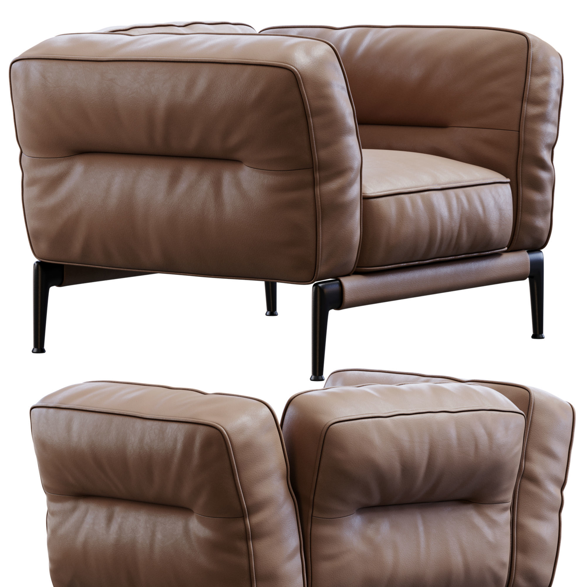 Adda By Flexform 3D model | CGTrader