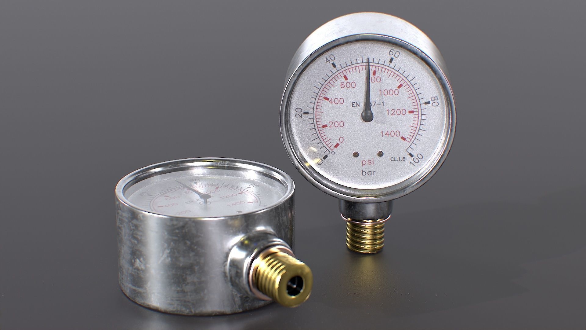 3D model Pressure Gauge VR / AR / low-poly | CGTrader