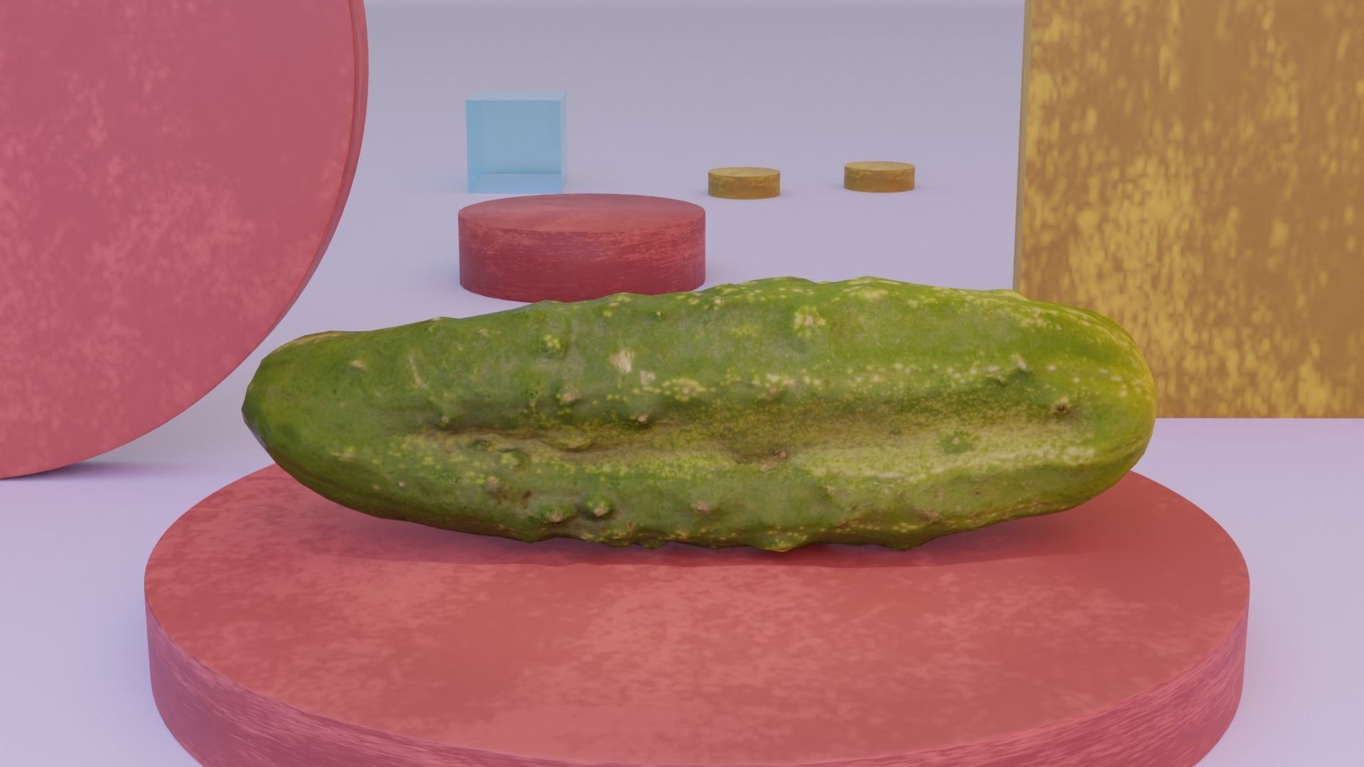 3D model Cucumber 01 VR / AR / low-poly | CGTrader