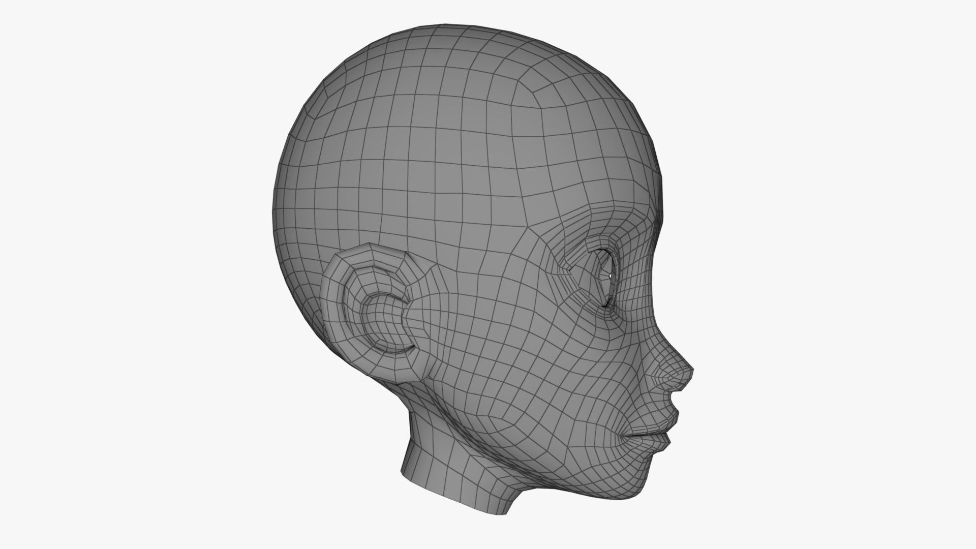 3D model Cartoon Head VR / AR / low-poly | CGTrader
