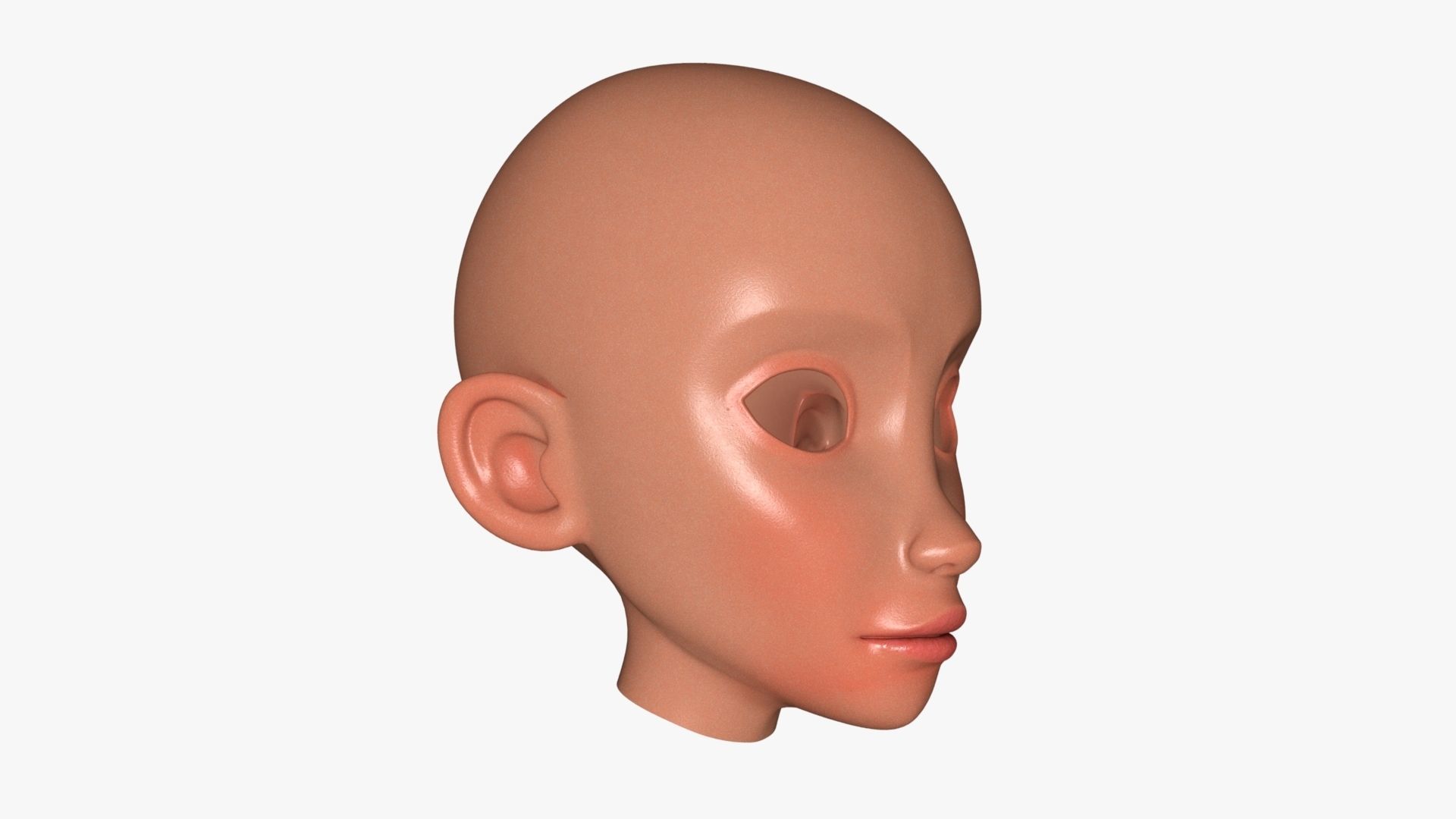 3D model Cartoon Head VR / AR / low-poly | CGTrader