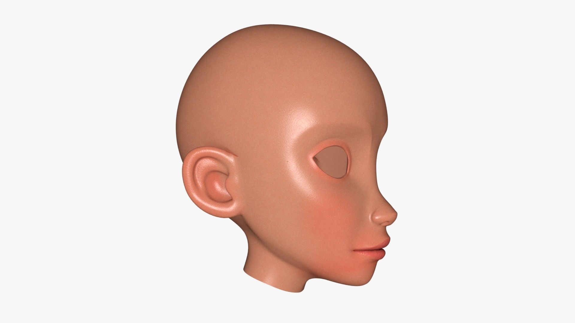 3D model Cartoon Head VR / AR / low-poly | CGTrader