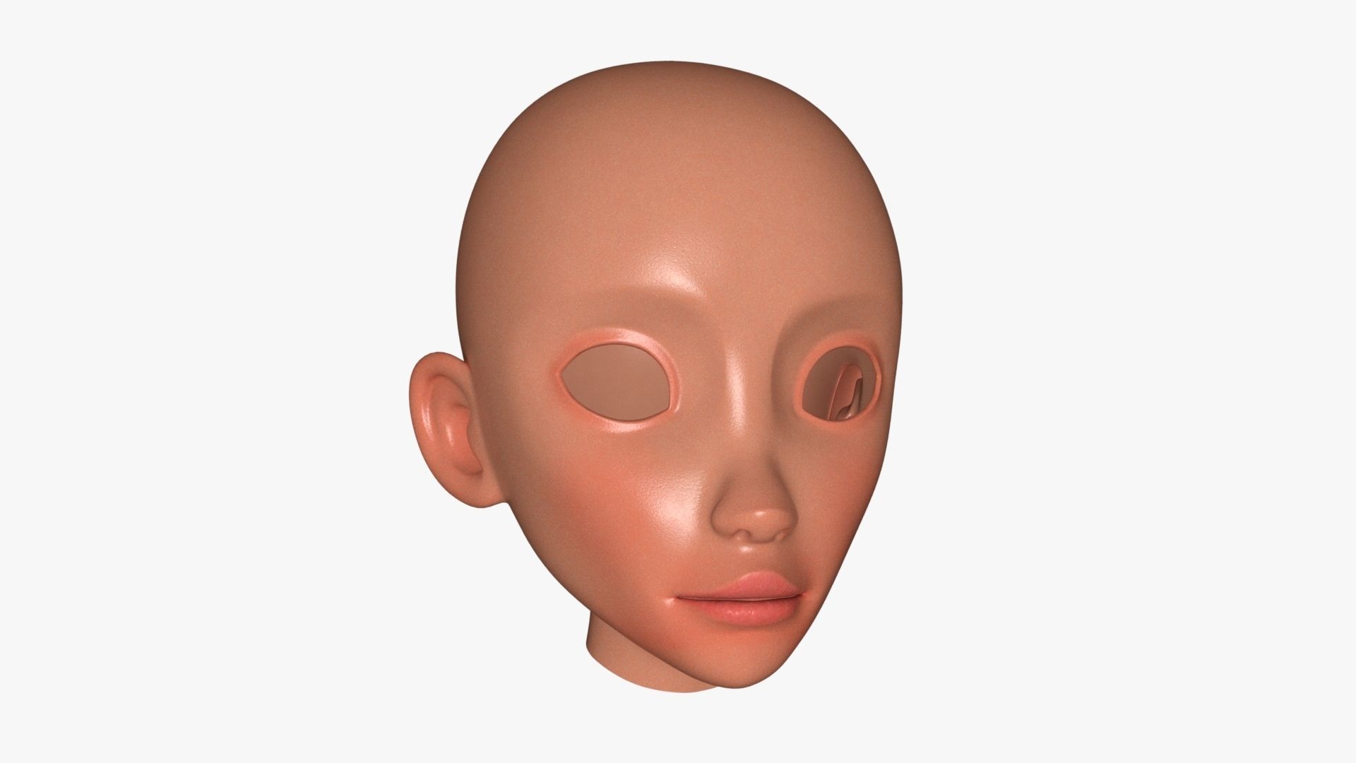 3D model Cartoon Head VR / AR / low-poly | CGTrader