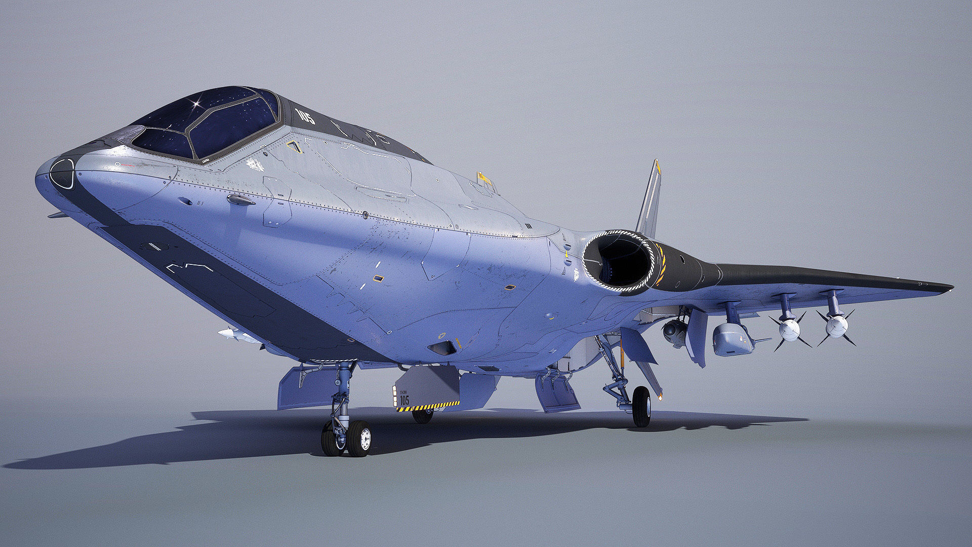 Sci-fi Multi-purpose Spacefighter 3D model | CGTrader