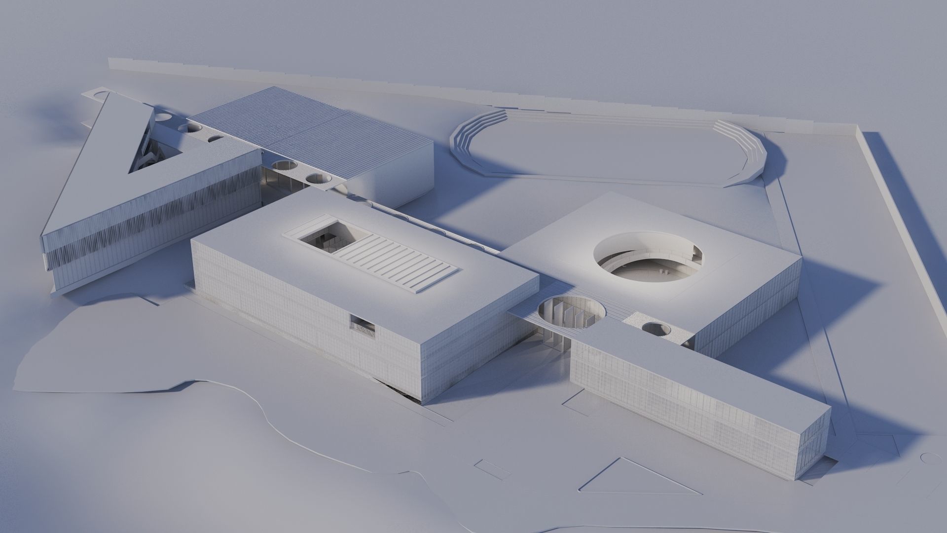 School Building 3D model | CGTrader