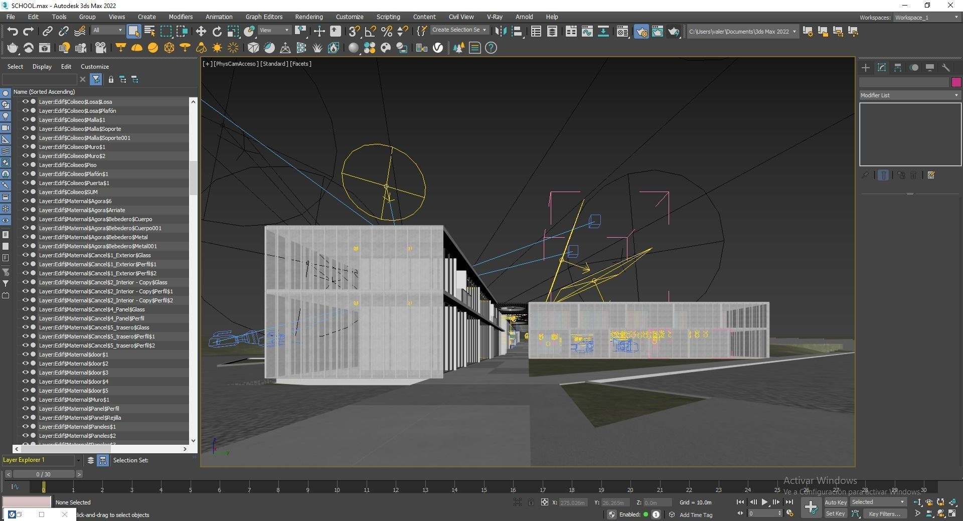 School Building 3D model | CGTrader