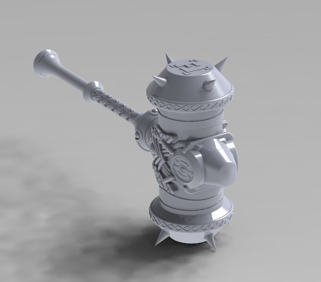 3D model Basalt Battlehammer from Lineage2 Game 3D print model 3D model ...