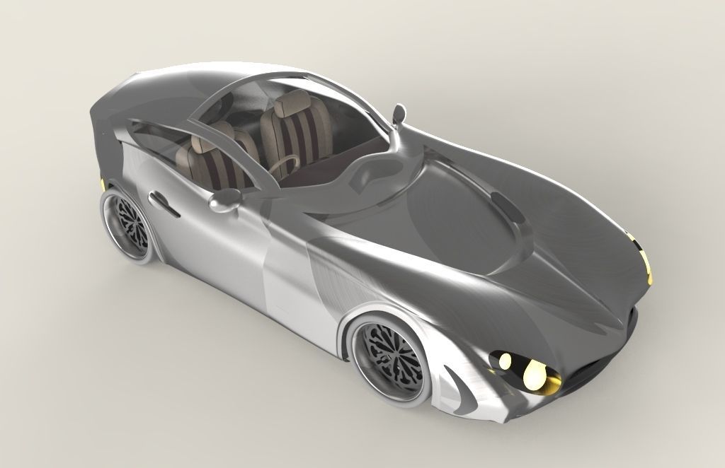 Custom Sport Car Model 3D model | CGTrader