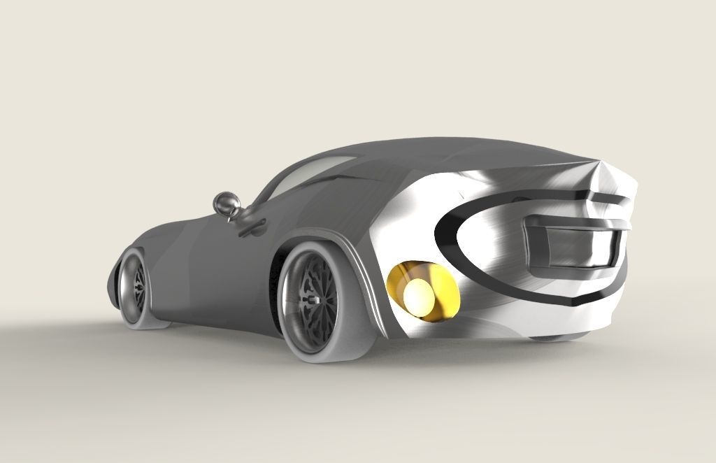 Custom Sport Car Model 3D model | CGTrader