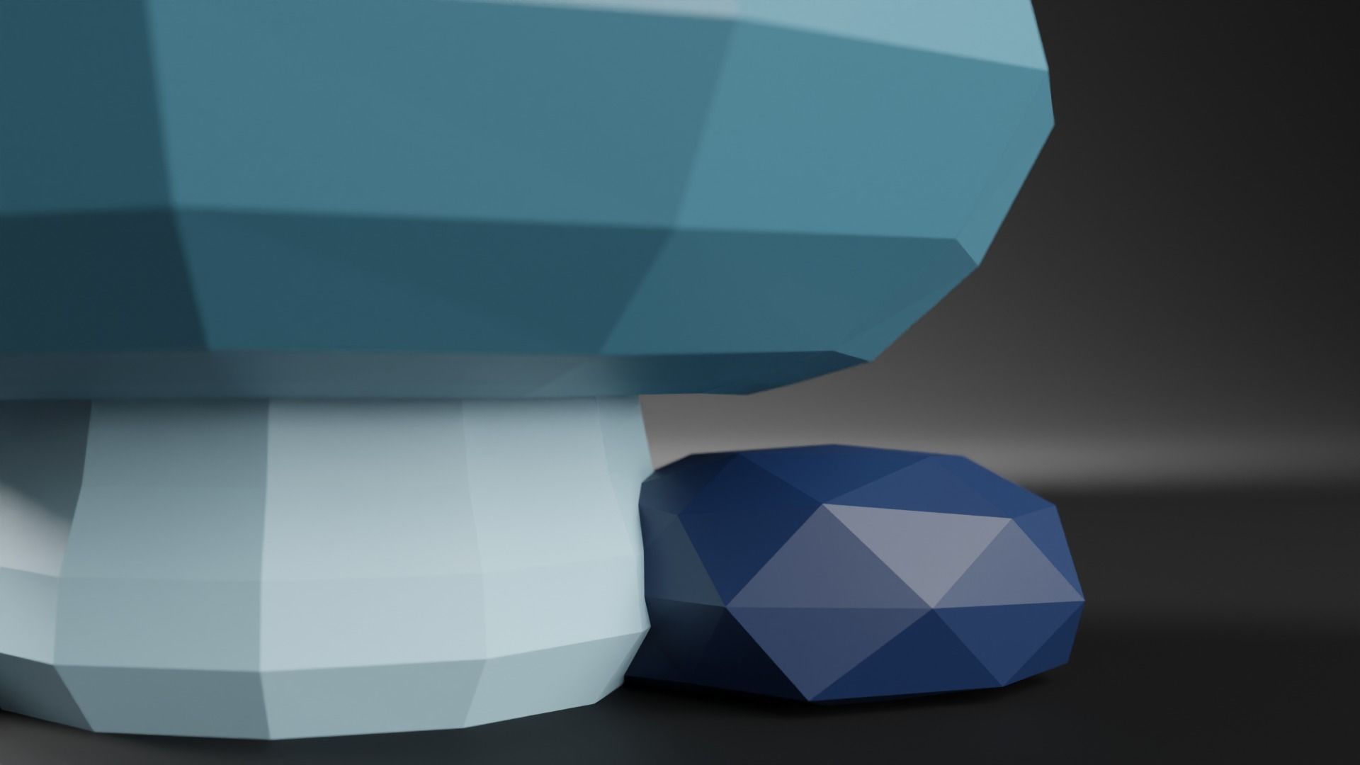 Blue Goomba Super Mario Bros Low Poly free VR / AR / low-poly 3D model ...