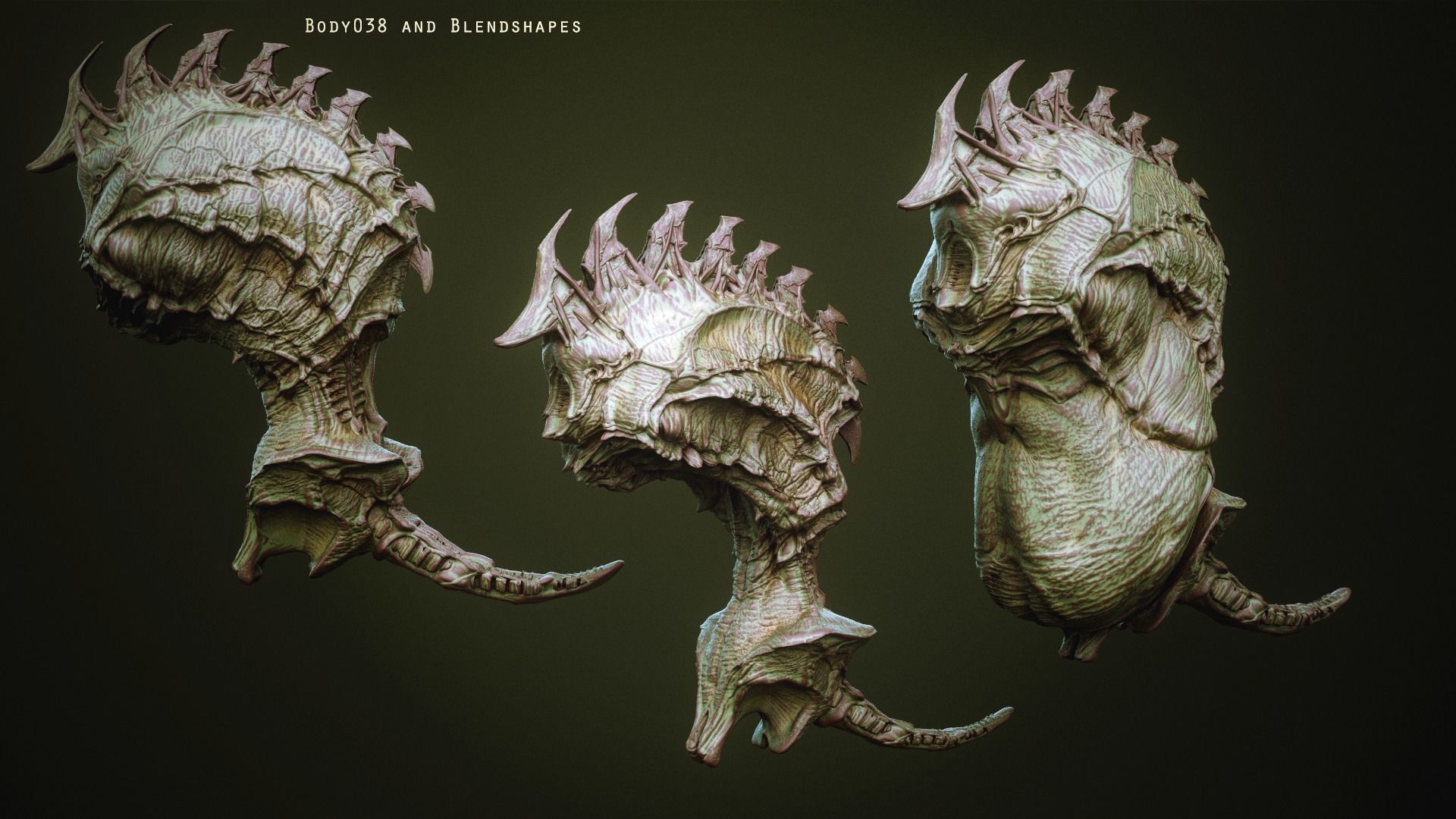 DEMON TORSOS 43 meshes with blendshapes 3D model | CGTrader