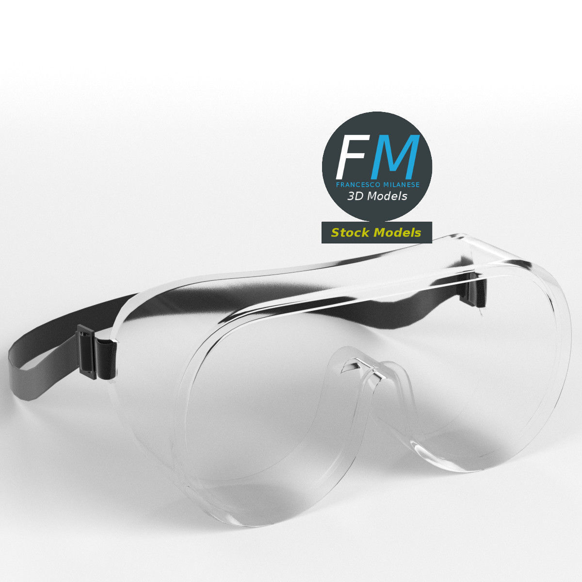 Safety goggles 3D model | CGTrader