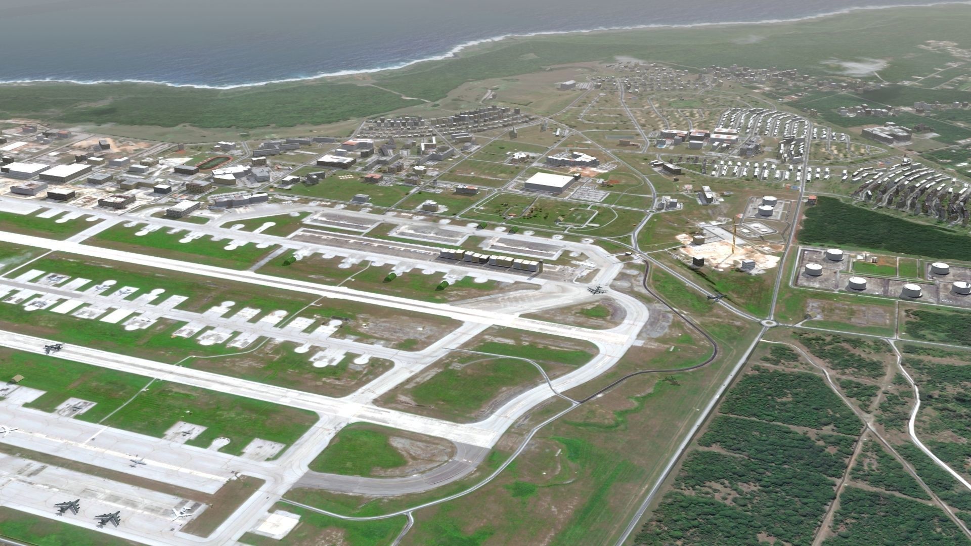 Anderson Airbase Guam 3D model | CGTrader