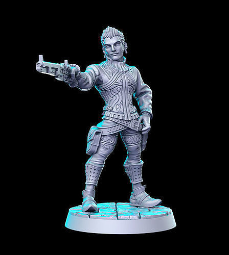 Balthier Final Fantasy 32mm Pre-supported 3D model 3D printable | CGTrader