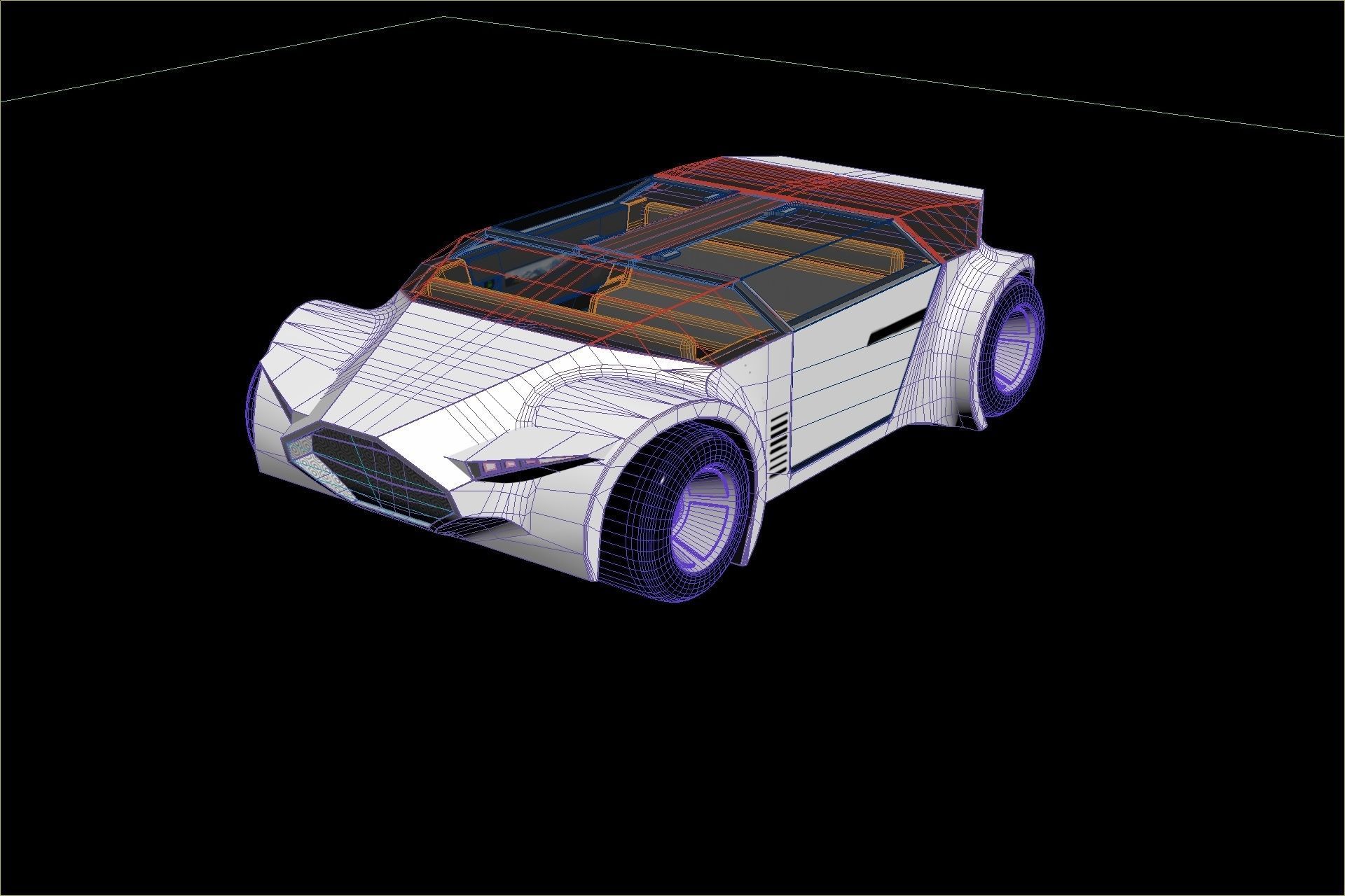 Concept Car v01 3D model | CGTrader