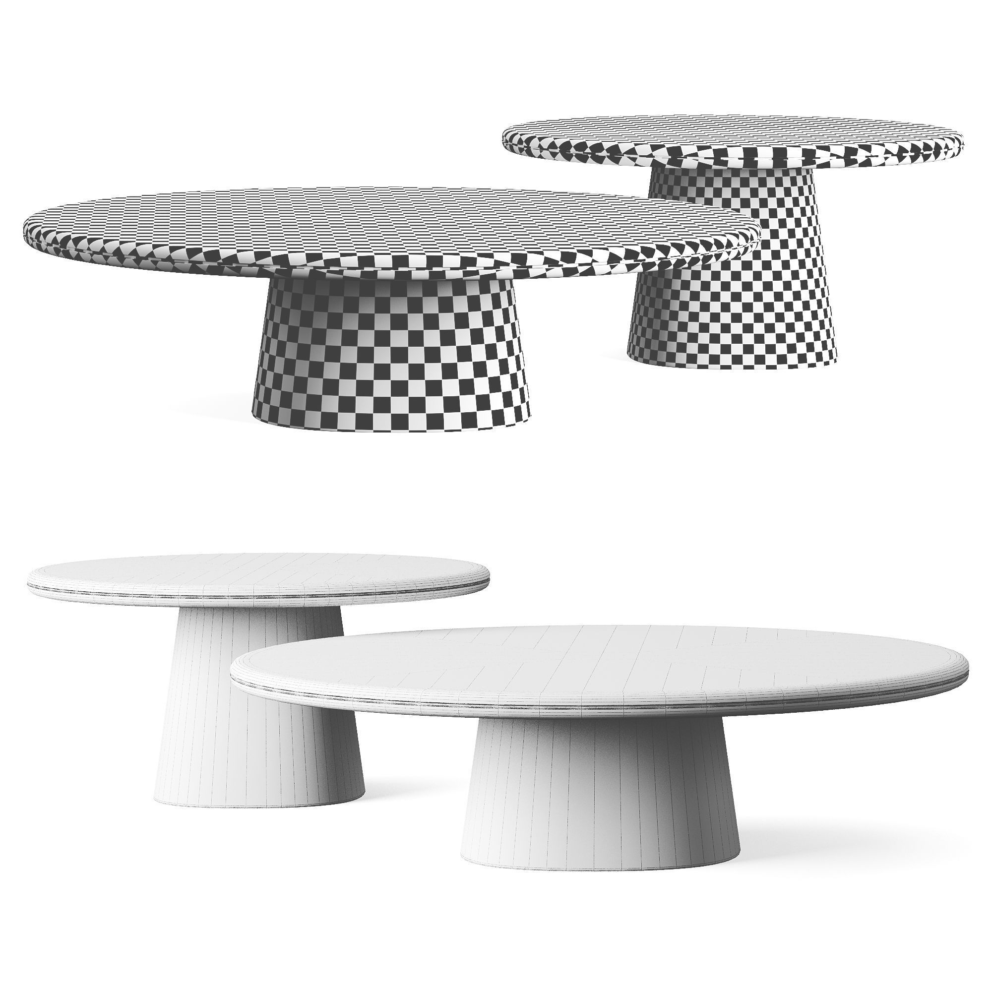 Meridiani Leon Marble Coffee Table 3D model | CGTrader