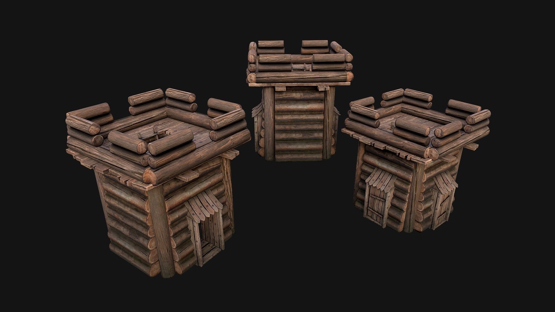 3D model Medieval Towers Pack VR / AR / low-poly | CGTrader