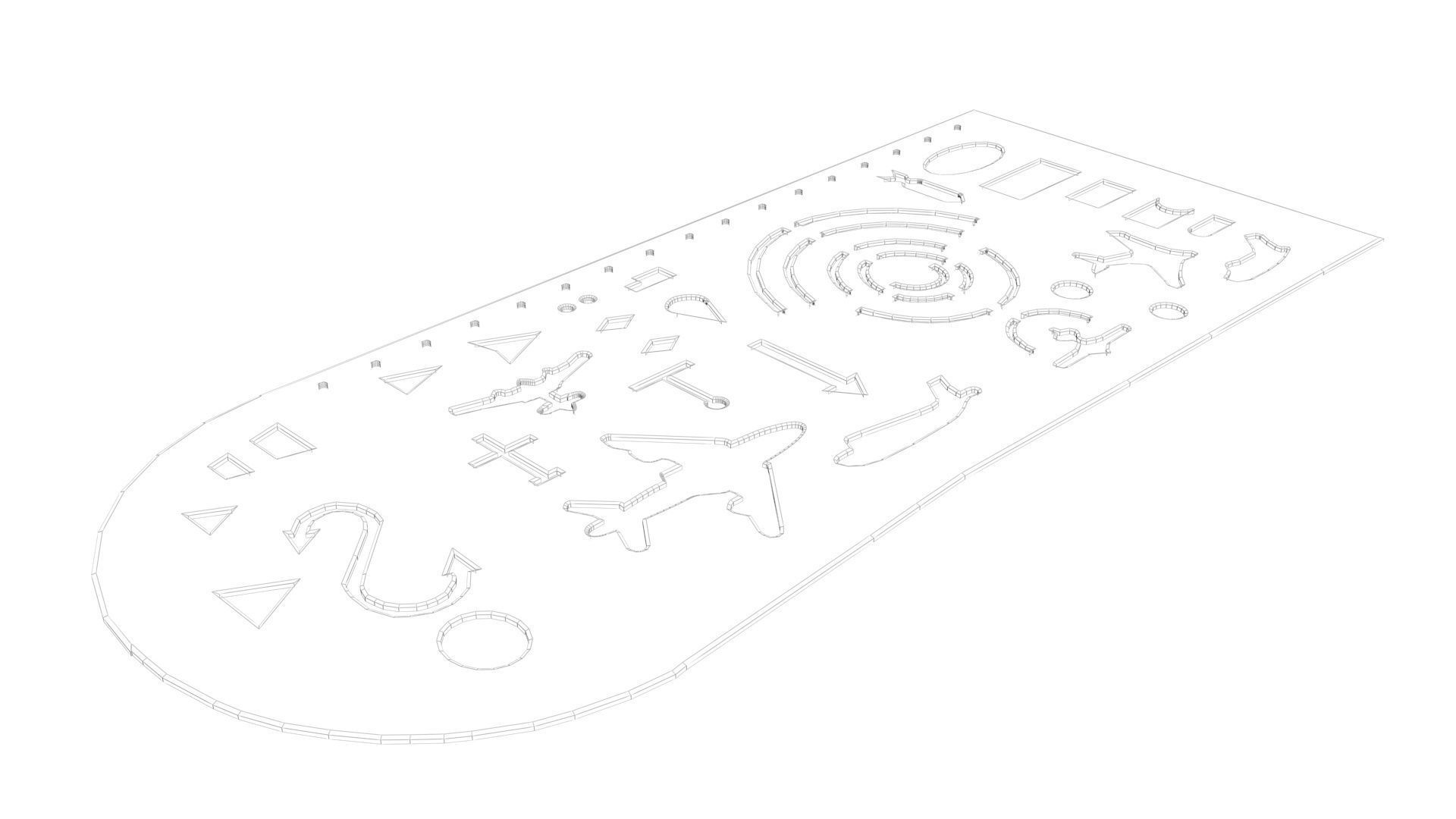 Stencil Ruler With Planes 3D model | CGTrader