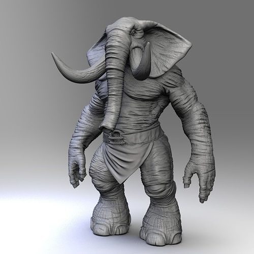 Elephant Sa 3D model 3D printable | CGTrader