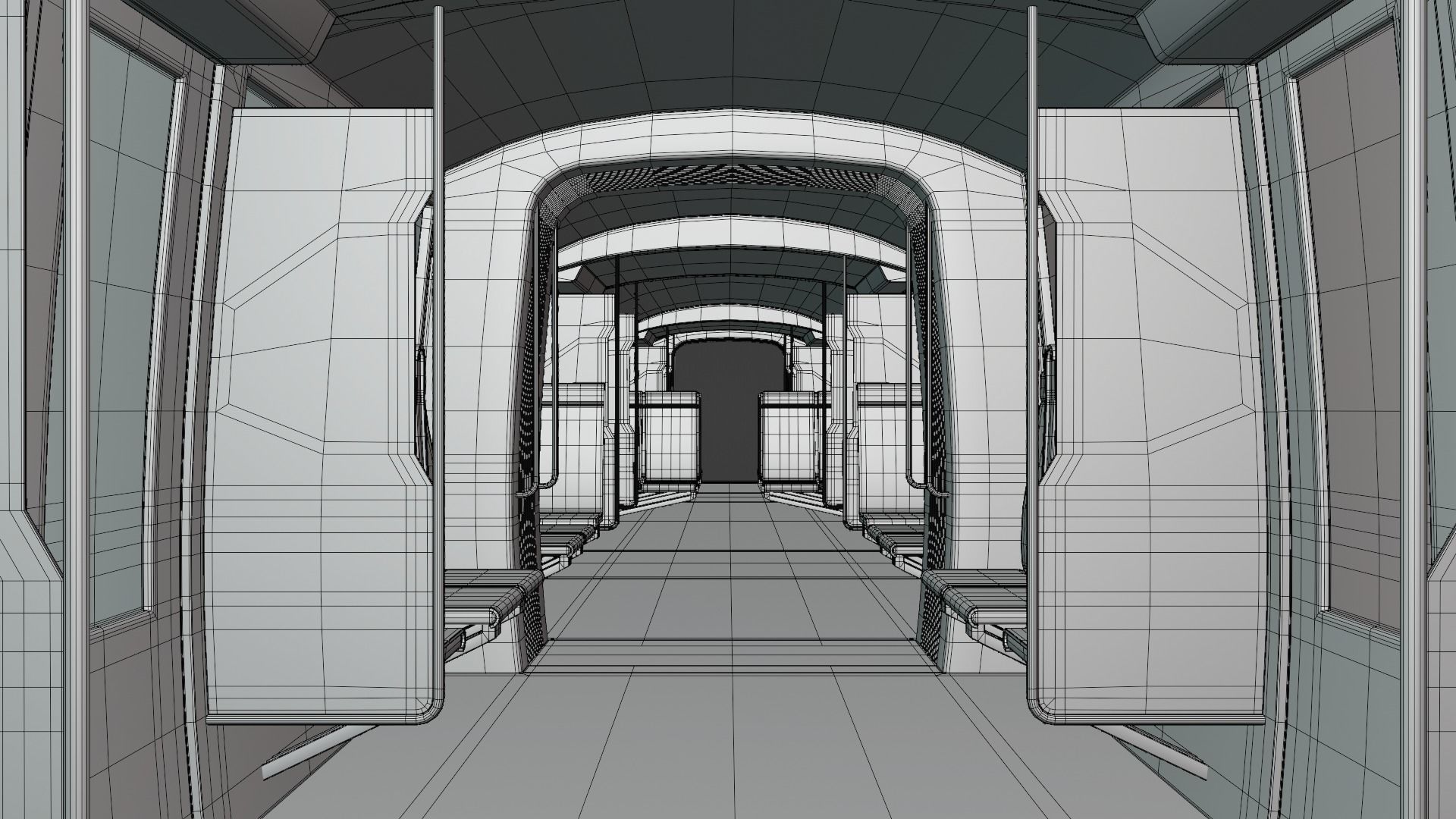 Monorail train concept 3D model | CGTrader