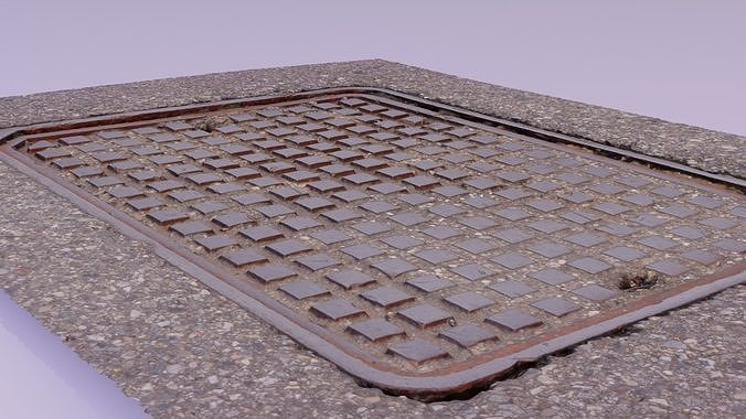 Cover manhole 04 high-poly 3D model | CGTrader