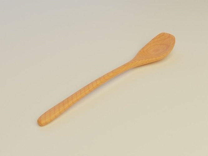 3D model Wooden Kitchen Spoon VR / AR / low-poly | CGTrader