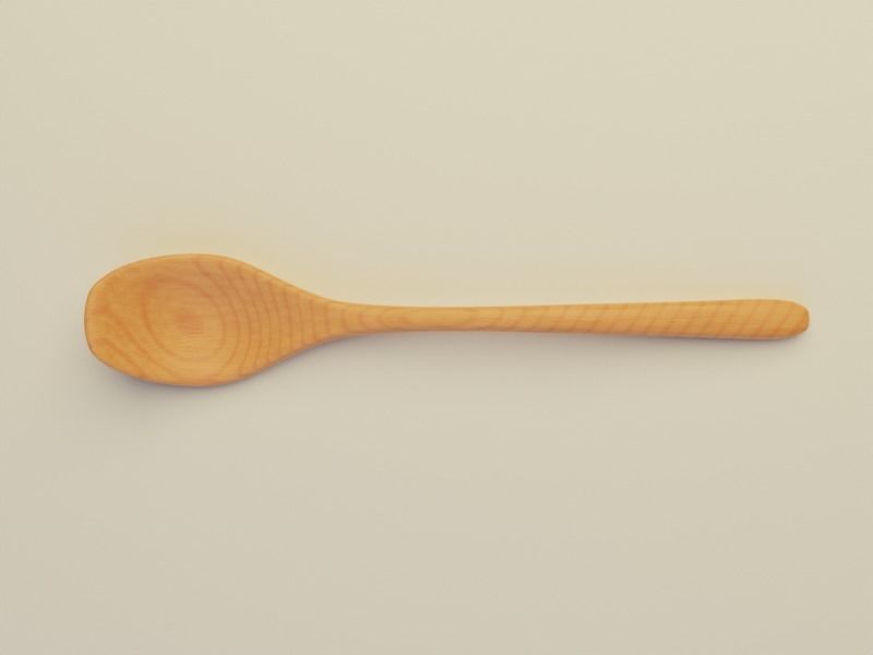3D model Wooden Kitchen Spoon VR / AR / low-poly | CGTrader