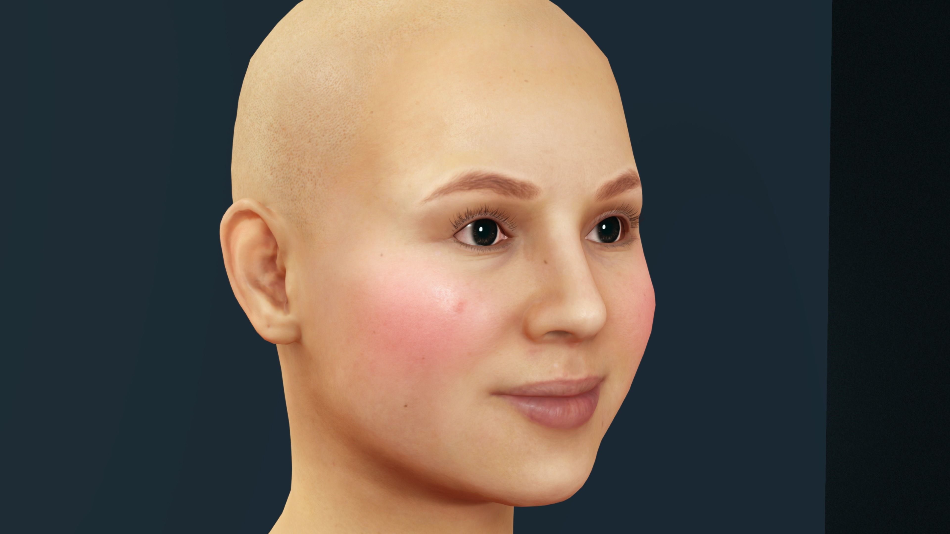 Realistic Woman Character 3d Model Animated Rigged Cgtrader 